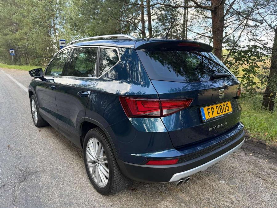 Blue SEAT Ateca 2017 in Taurage, with an engine capacity of 1.97 L and mileage of 243 thousand km for 13500 €, photo 7 on AUTOMOTO.COM.LV