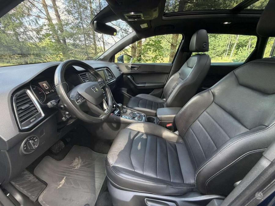 Blue SEAT Ateca 2017 in Taurage, with an engine capacity of 1.97 L and mileage of 243 thousand km for 13500 €, photo 8 on AUTOMOTO.COM.LV