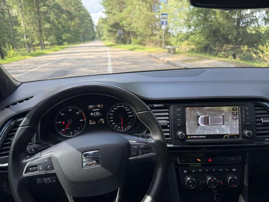 Blue SEAT Ateca 2017 in Taurage, with an engine capacity of 1.97 L and mileage of 243 thousand km for 13500 €, photo 10 on AUTOMOTO.COM.LV