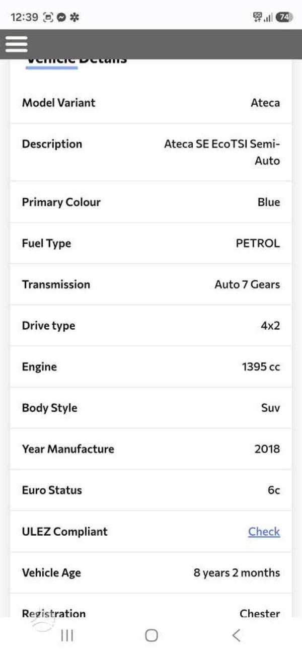Zils SEAT Ateca 2018 Jonava, ar dzinēja tilpumu 1.40 L un nobraukumu 107 tūkst. km par 2999 €, foto 10 vietnē AUTOMOTO.COM.LV