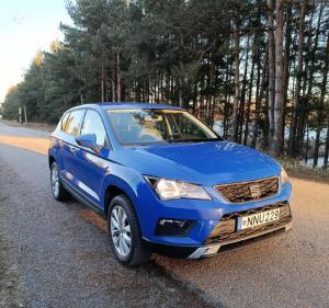 Blue SEAT Ateca 2019 in Panevezys, with an engine capacity of 1.60 L and mileage of 55 thousand km for 15500 €, photo  on AUTOMOTO.COM.LV