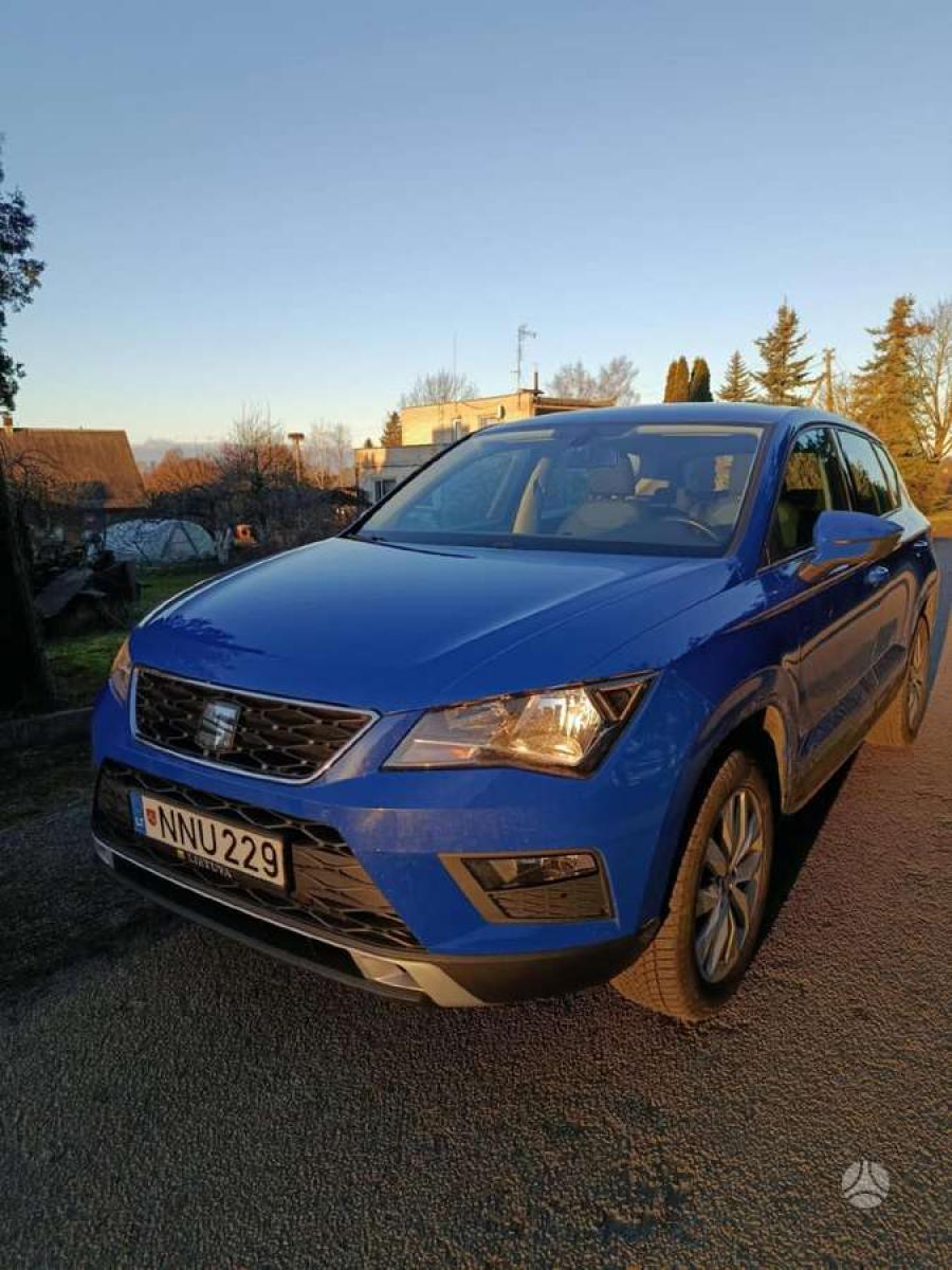 Zils SEAT Ateca 2019 Panevēža, ar dzinēja tilpumu 1.60 L un nobraukumu 55 tūkst. km par 15500 €, foto 2 vietnē AUTOMOTO.COM.LV