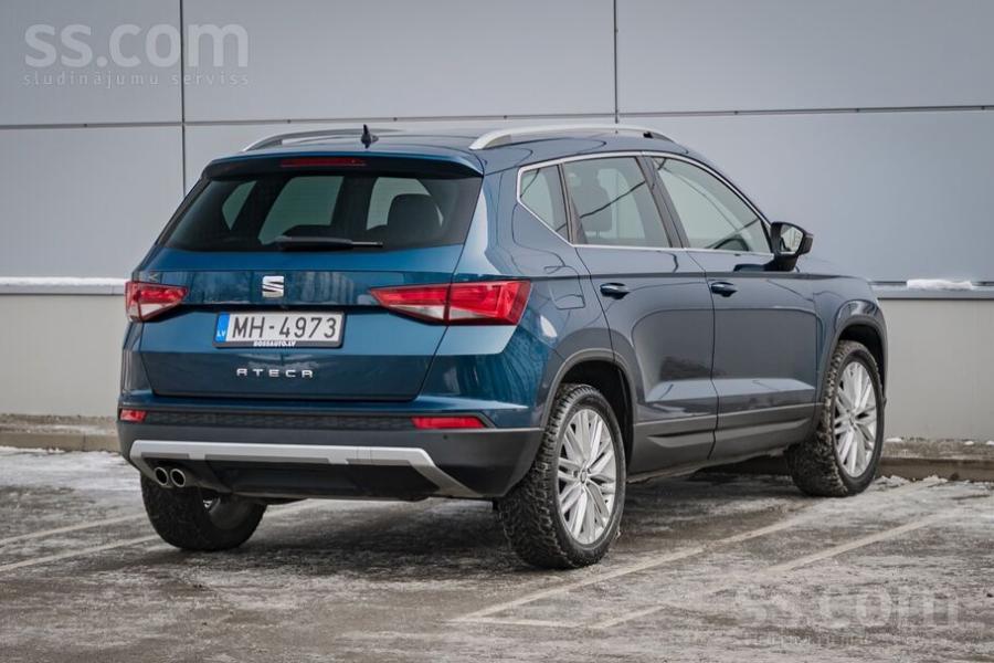 Blue SEAT Ateca 2019 in Riga, with an engine capacity of 1.50 L and mileage of 0 thousand km for 14500 €, photo 4 on AUTOMOTO.COM.LV