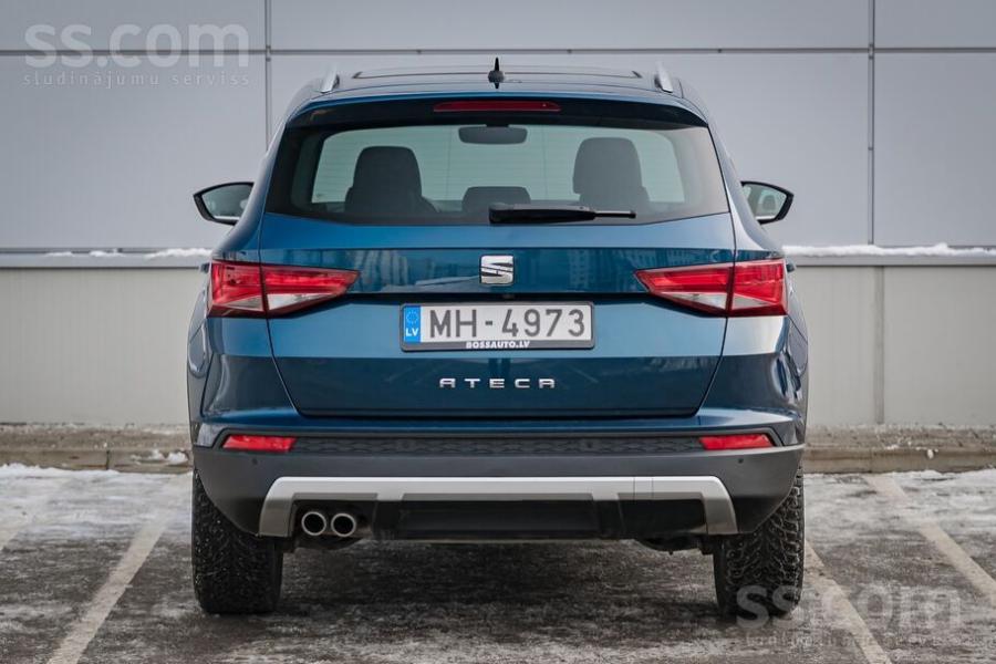 Blue SEAT Ateca 2019 in Riga, with an engine capacity of 1.50 L and mileage of 0 thousand km for 14500 €, photo 5 on AUTOMOTO.COM.LV
