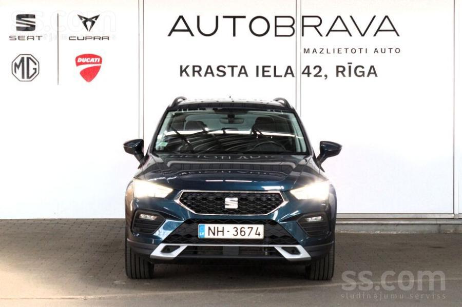 Синий Сеат Ateca 2022 в Рига, объемом двигателя 1.50 л и пробегом 70 тыс. км за 18990 €, фото 3 на AUTOMOTO.COM.LV
