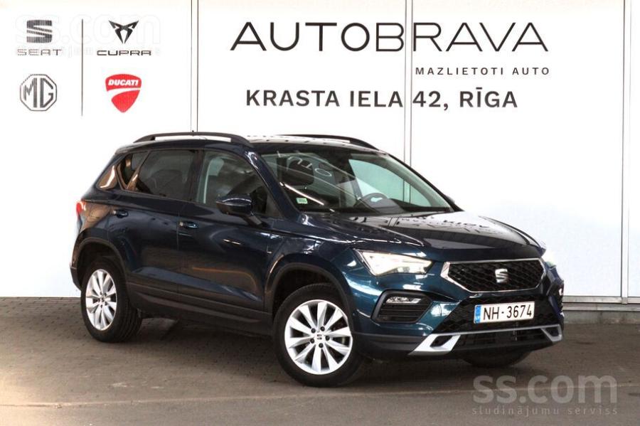 Синий Сеат Ateca 2022 в Рига, объемом двигателя 1.50 л и пробегом 70 тыс. км за 18990 €, фото 4 на AUTOMOTO.COM.LV