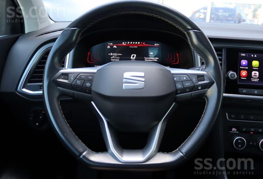 Синий Сеат Ateca 2022 в Рига, объемом двигателя 1.50 л и пробегом 70 тыс. км за 18990 €, фото 12 на AUTOMOTO.COM.LV