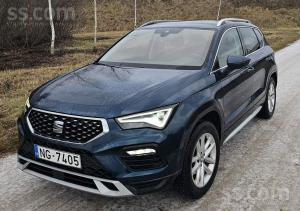 Blue SEAT Ateca 2022 in Jelgava, with an engine capacity of 1.50 L and mileage of 135 thousand km for 19000 €, photo  on AUTOMOTO.COM.LV