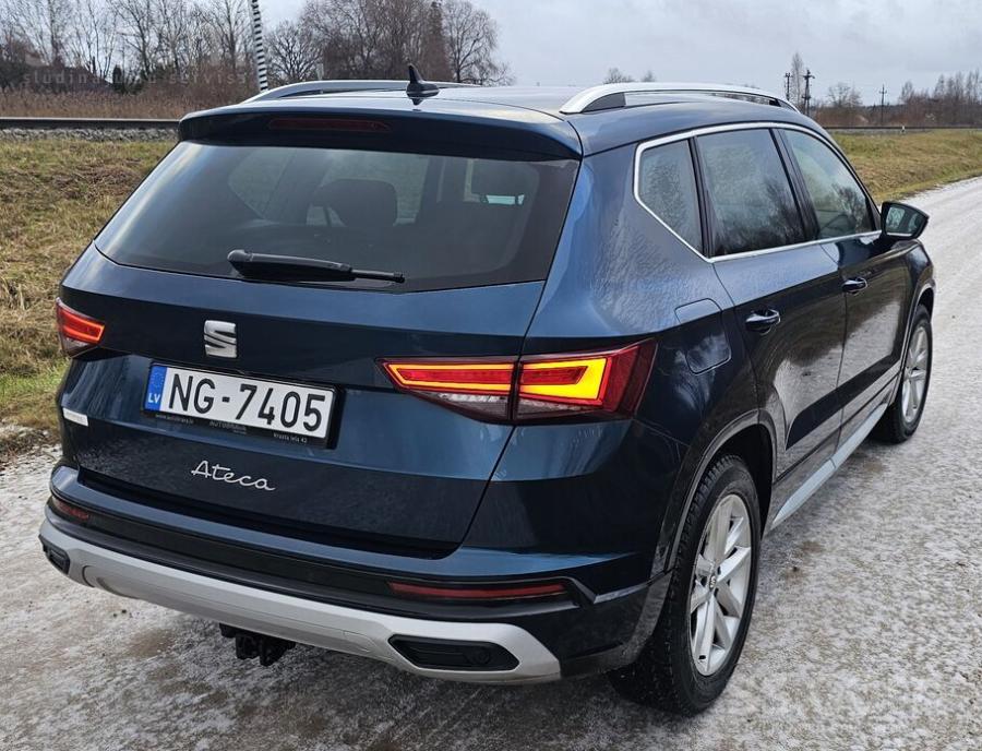 Blue SEAT Ateca 2022 in Jelgava, with an engine capacity of 1.50 L and mileage of 135 thousand km for 19000 €, photo 6 on AUTOMOTO.COM.LV