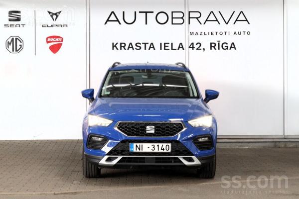Синий Сеат Ateca 2022 в Рига, объемом двигателя 1.50 л и пробегом 37 тыс. км за 20990 €, фото 2 на AUTOMOTO.COM.LV