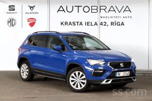 Blue SEAT Ateca 2022 in Riga, with an engine capacity of 1.50 L and mileage of 37 thousand km for 20990 €, photo 4 on AUTOMOTO.COM.LV