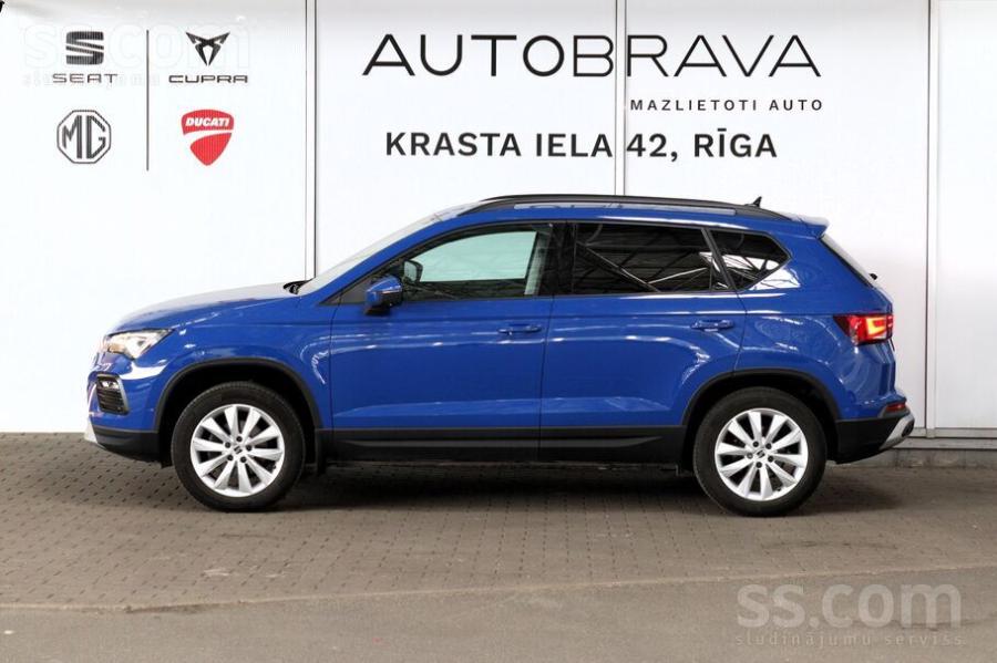 Blue SEAT Ateca 2022 in Riga, with an engine capacity of 1.50 L and mileage of 37 thousand km for 20990 €, photo 5 on AUTOMOTO.COM.LV
