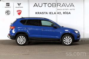 Blue SEAT Ateca 2022 in Riga, with an engine capacity of 1.50 L and mileage of 37 thousand km for 20990 €, photo 6 on AUTOMOTO.COM.LV