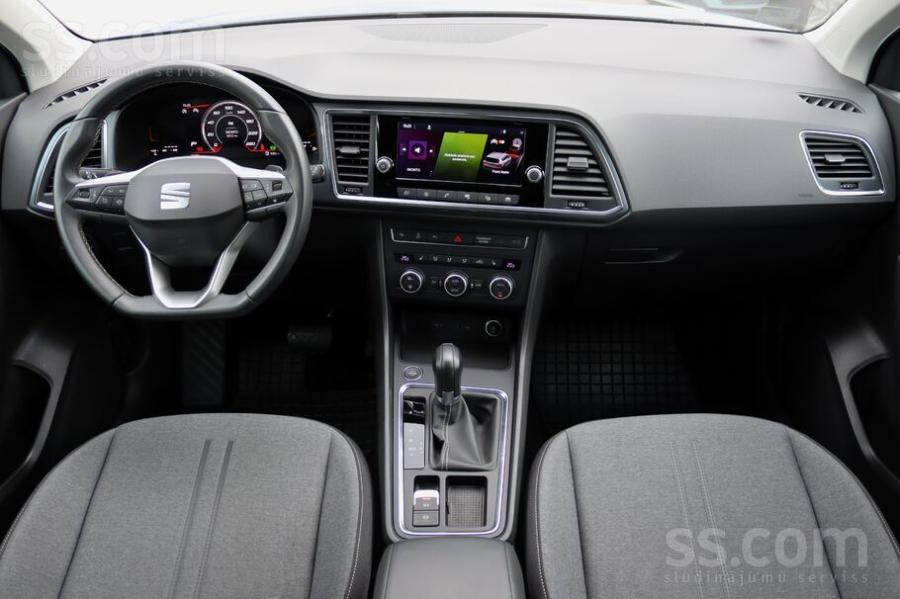 Blue SEAT Ateca 2022 in Riga, with an engine capacity of 1.50 L and mileage of 37 thousand km for 20990 €, photo 11 on AUTOMOTO.COM.LV