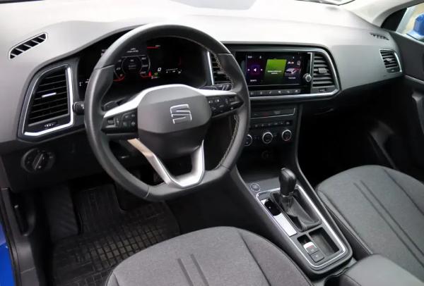 Zils SEAT Ateca 2022 Rīga, ar dzinēja tilpumu 1.50 L un nobraukumu 37 tūkst. km par 20990 €, foto 5 vietnē AUTOMOTO.COM.LV