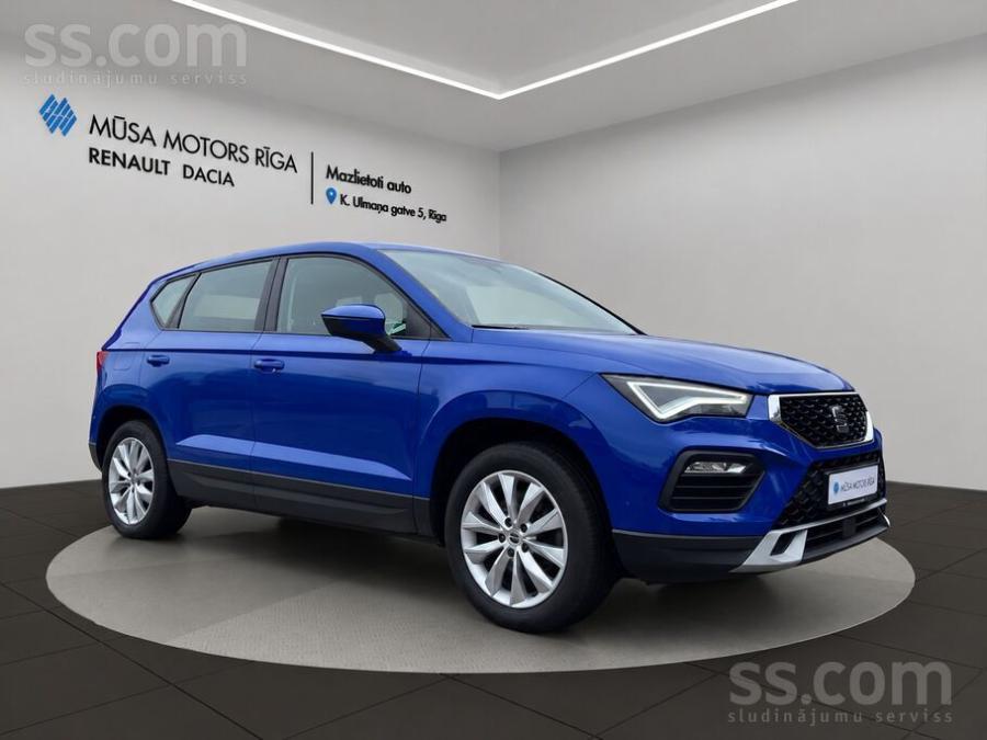 Zils SEAT Ateca 2023 Rīga, ar dzinēja tilpumu 2.00 L un nobraukumu 113 tūkst. km par 17995 €, foto 1 vietnē AUTOMOTO.COM.LV