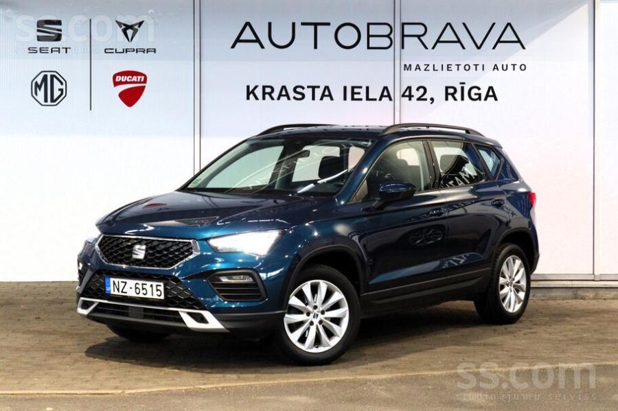 Синий Сеат Ateca 2024 в Рига, объемом двигателя 1.50 л и пробегом 46 тыс. км за 24490 €, фото 1 на AUTOMOTO.COM.LV