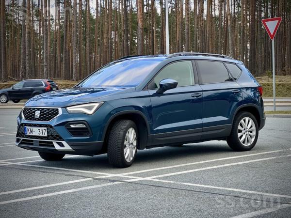 Blue SEAT Ateca 2021 in Riga, with an engine capacity of 1.50 L and mileage of 78 thousand km for 20000 €, photo 2 on AUTOMOTO.COM.LV