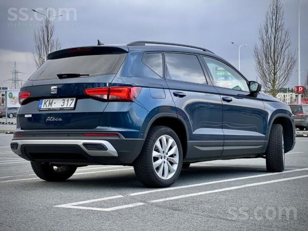 Blue SEAT Ateca 2021 in Riga, with an engine capacity of 1.50 L and mileage of 78 thousand km for 20000 €, photo 4 on AUTOMOTO.COM.LV