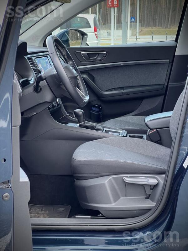 Blue SEAT Ateca 2021 in Riga, with an engine capacity of 1.50 L and mileage of 78 thousand km for 20000 €, photo 6 on AUTOMOTO.COM.LV