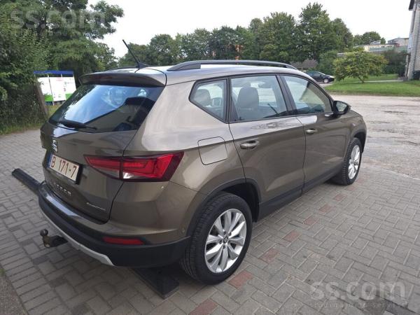 Brown SEAT Ateca 2016 in Kuldiga, with an engine capacity of 1.60 L and mileage of 214 thousand km for 9300 €, photo 4 on AUTOMOTO.COM.LV