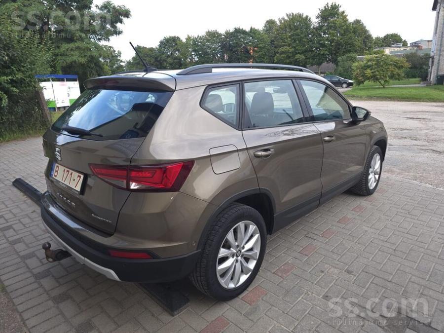 Brūns SEAT Ateca 2016 Kuldīga, ar dzinēja tilpumu 1.60 L un nobraukumu 214 tūkst. km par 9300 €, foto 5 vietnē AUTOMOTO.COM.LV