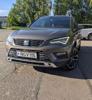 Brown SEAT Ateca 2017 in Vilnius, with an engine capacity of 1.97 L and mileage of 200 thousand km for 14500 €, photo  on AUTOMOTO.COM.LV