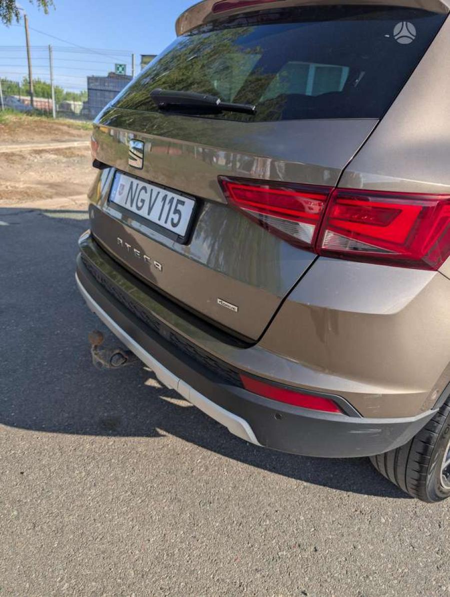 Brown SEAT Ateca 2017 in Vilnius, with an engine capacity of 1.97 L and mileage of 200 thousand km for 14500 €, photo 11 on AUTOMOTO.COM.LV