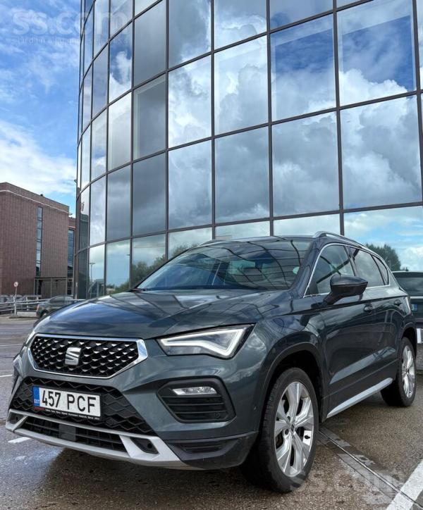 Green SEAT Ateca 2021 in Tallinn, with an engine capacity of 1.50 L and mileage of 142 thousand km for 15500 €, photo 1 on AUTOMOTO.COM.LV