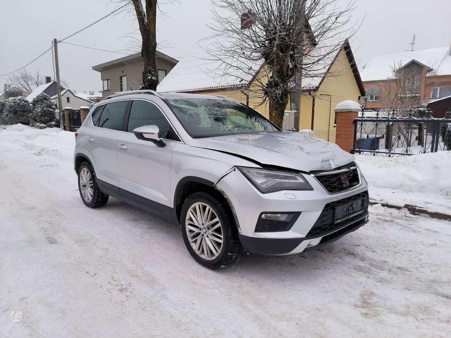 Pelēks SEAT Ateca 2016 Šauļi, ar dzinēja tilpumu 1.97 L un nobraukumu 210 tūkst. km par 7850 €, foto 1 vietnē AUTOMOTO.COM.LV