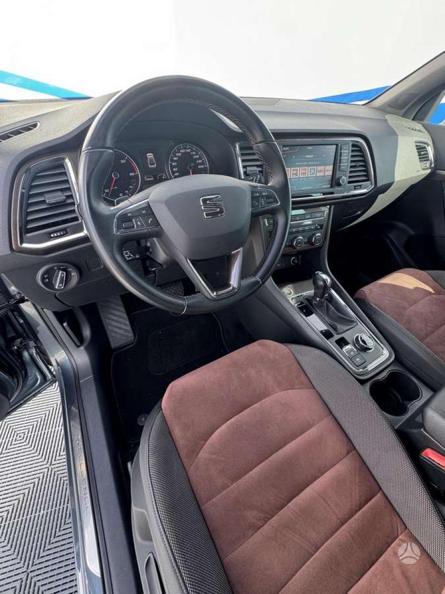 Grey SEAT Ateca 2016 in Kaunas, with an engine capacity of 1.97 L and mileage of 216 thousand km for 13999 €, photo 11 on AUTOMOTO.COM.LV