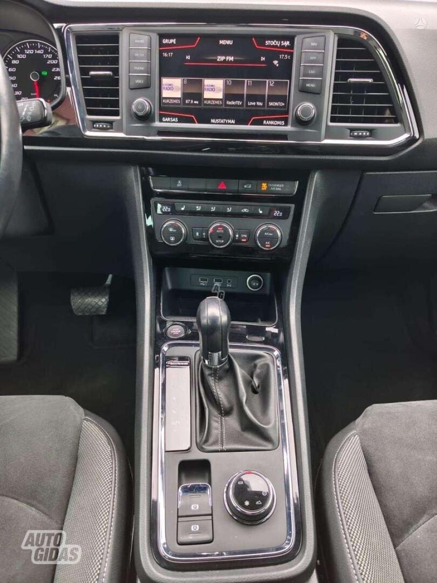 Grey SEAT Ateca 2016 in Siauliai, with an engine capacity of 2.00 L and mileage of 210 thousand km for 13300 €, photo 18 on AUTOMOTO.COM.LV