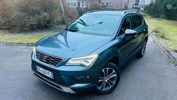 Grey SEAT Ateca 2017 in Vilnius, with an engine capacity of 1.40 L and mileage of 222 thousand km for 11550 €, photo 1 on AUTOMOTO.COM.LV