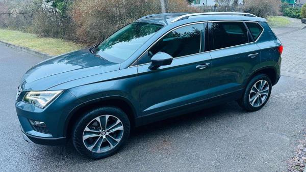 Grey SEAT Ateca 2017 in Vilnius, with an engine capacity of 1.40 L and mileage of 222 thousand km for 11550 €, photo 3 on AUTOMOTO.COM.LV