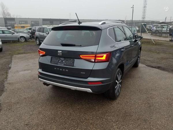 Pelēks SEAT Ateca 2017 Kauņa, ar dzinēja tilpumu 1.97 L un nobraukumu 289 tūkst. km par 13850 €, foto 6 vietnē AUTOMOTO.COM.LV