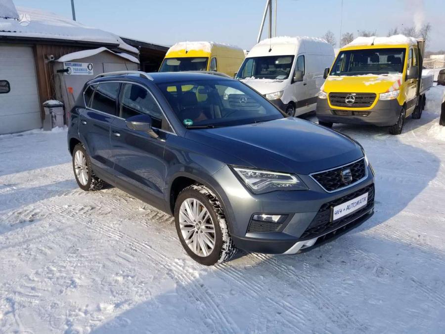 Pelēks SEAT Ateca 2017 Kauņa, ar dzinēja tilpumu 1.97 L un nobraukumu 289 tūkst. km par 13300 €, foto 3 vietnē AUTOMOTO.COM.LV