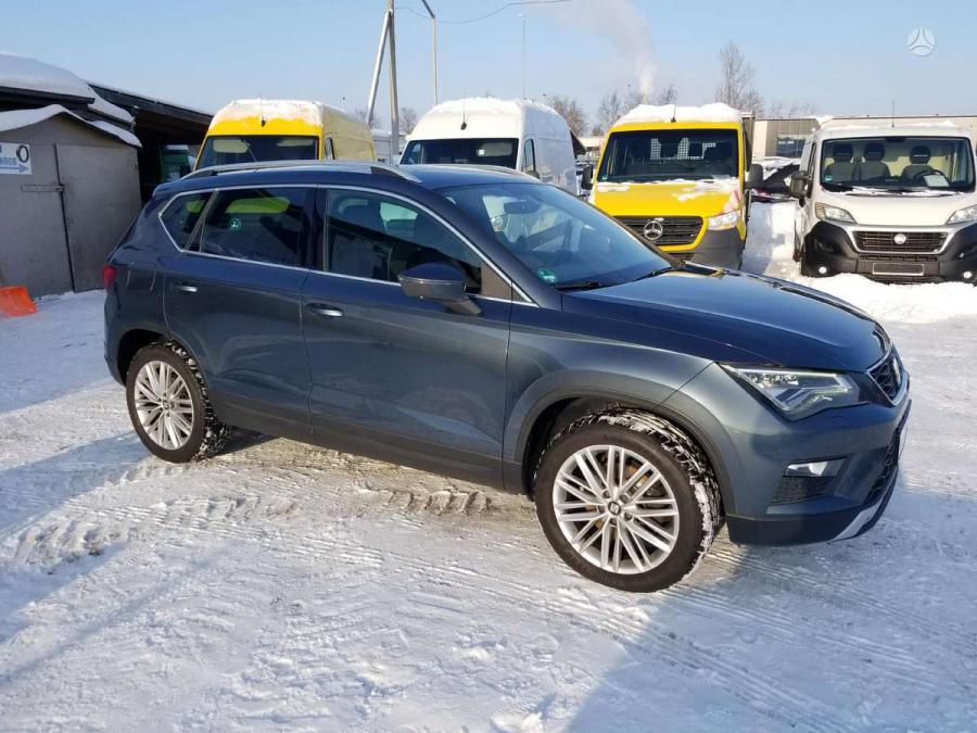 Pelēks SEAT Ateca 2017 Kauņa, ar dzinēja tilpumu 1.97 L un nobraukumu 289 tūkst. km par 13300 €, foto 4 vietnē AUTOMOTO.COM.LV