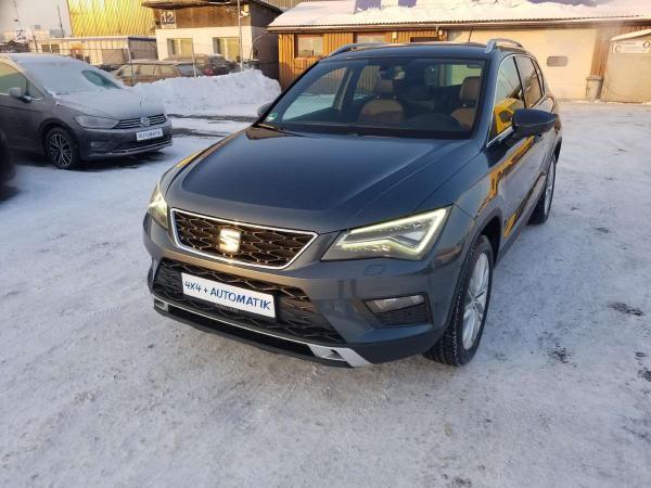 Grey SEAT Ateca 2017 in Kaunas, with an engine capacity of 1.97 L and mileage of 289 thousand km for 13299 €, photo 1 on AUTOMOTO.COM.LV