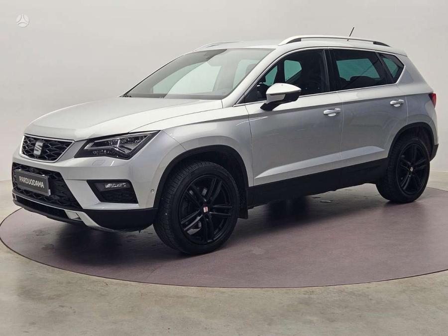 Grey SEAT Ateca 2017 in Panevezys, with an engine capacity of 1.97 L and mileage of 102 thousand km for 16990 €, photo 1 on AUTOMOTO.COM.LV