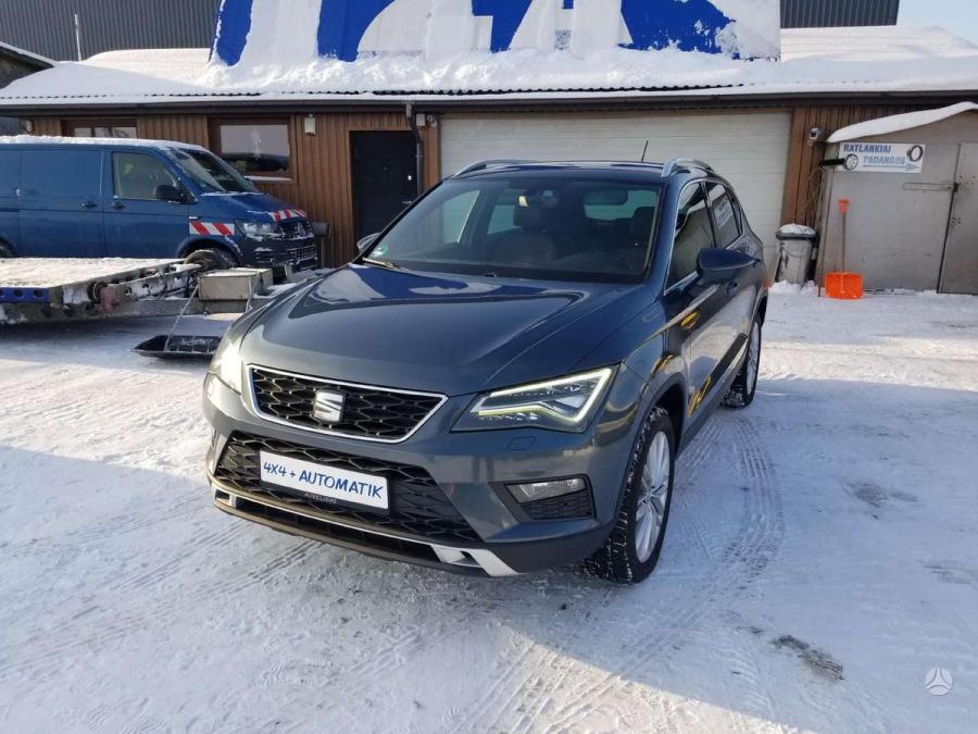 Серый Сеат Ateca 2017 в Каунас, объемом двигателя 1.97 л и пробегом 289 тыс. км за 12888 €, фото 1 на AUTOMOTO.COM.LV