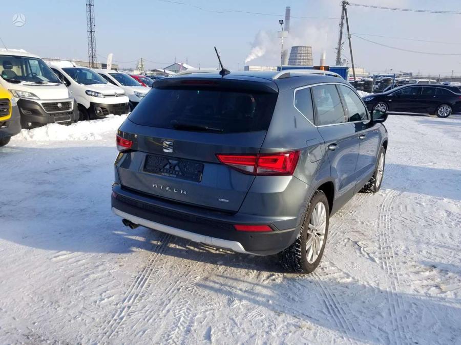 Grey SEAT Ateca 2017 in Kaunas, with an engine capacity of 1.97 L and mileage of 289 thousand km for 12888 €, photo 6 on AUTOMOTO.COM.LV