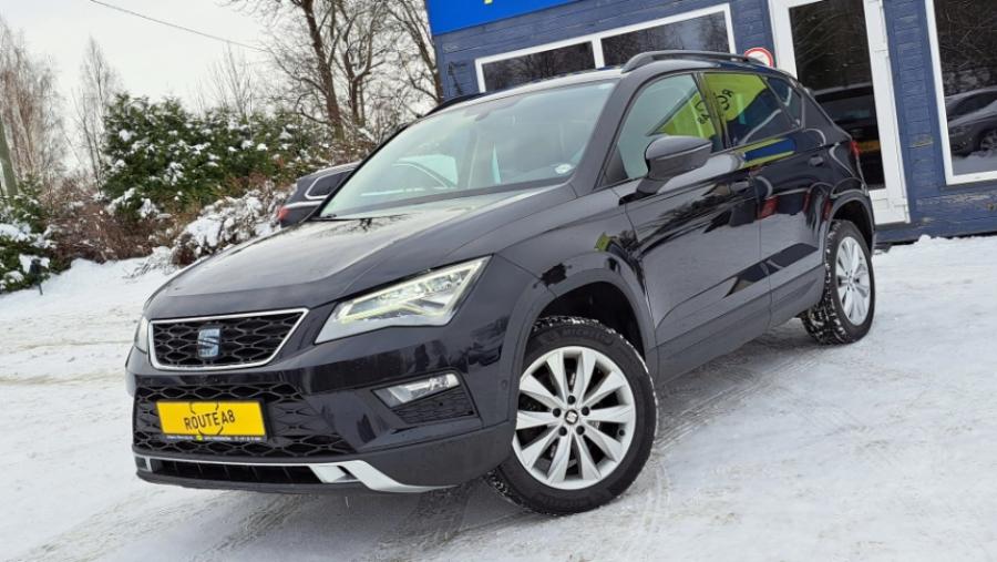 Grey SEAT Ateca 2017 in Riga, with an engine capacity of 1.60 L and mileage of 186 thousand km for 13990 €, photo 1 on AUTOMOTO.COM.LV