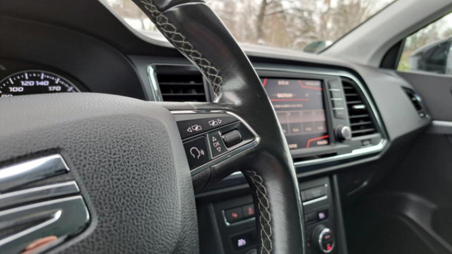 Grey SEAT Ateca 2017 in Riga, with an engine capacity of 1.60 L and mileage of 186 thousand km for 13990 €, photo 14 on AUTOMOTO.COM.LV