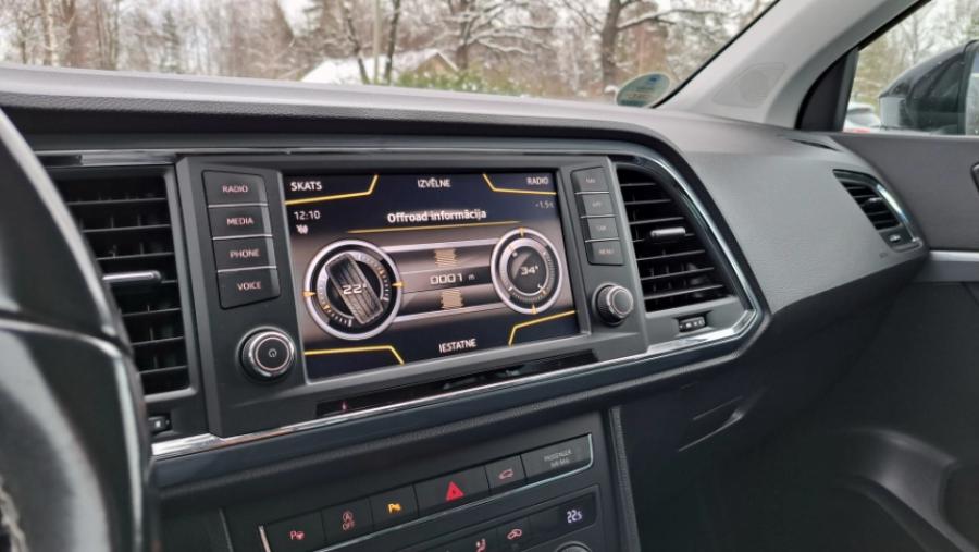 Grey SEAT Ateca 2017 in Riga, with an engine capacity of 1.60 L and mileage of 186 thousand km for 13990 €, photo 38 on AUTOMOTO.COM.LV