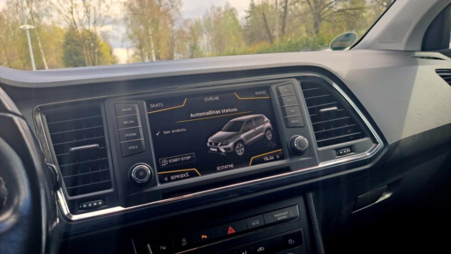 Grey SEAT Ateca 2017 in Riga, with an engine capacity of 1.60 L and mileage of 186 thousand km for 13990 €, photo 59 on AUTOMOTO.COM.LV