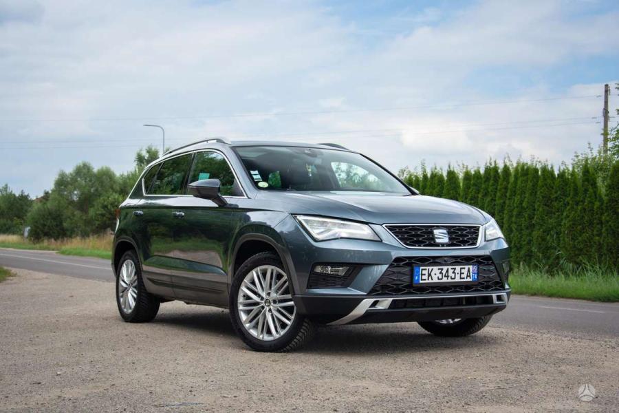 Grey SEAT Ateca 2017 in Elektrenai, with an engine capacity of 1.97 L and mileage of 230 thousand km for 13880 €, photo 8 on AUTOMOTO.COM.LV