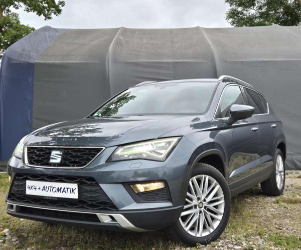 Grey SEAT Ateca 2017 in Kaunas, with an engine capacity of 1.97 L and mileage of 289 thousand km for 11550 €, photo 1 on AUTOMOTO.COM.LV