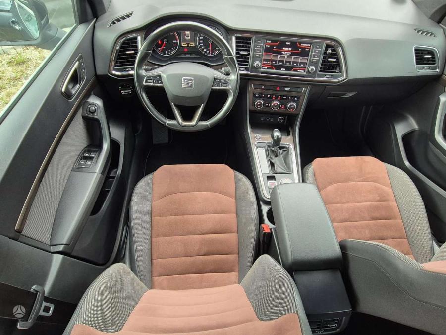 Grey SEAT Ateca 2017 in Kaunas, with an engine capacity of 1.97 L and mileage of 289 thousand km for 11550 €, photo 10 on AUTOMOTO.COM.LV