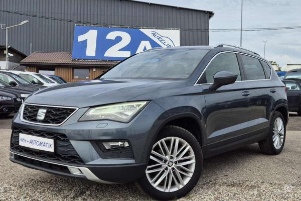 Grey SEAT Ateca 2017 in Kaunas, with an engine capacity of 1.97 L and mileage of 290 thousand km for 11550 €, photo 1 on AUTOMOTO.COM.LV