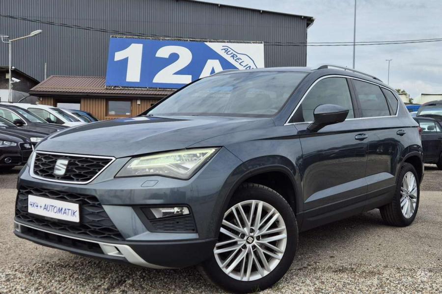 Pelēks SEAT Ateca 2017 Kauņa, ar dzinēja tilpumu 1.97 L un nobraukumu 290 tūkst. km par 11550 €, foto 1 vietnē AUTOMOTO.COM.LV